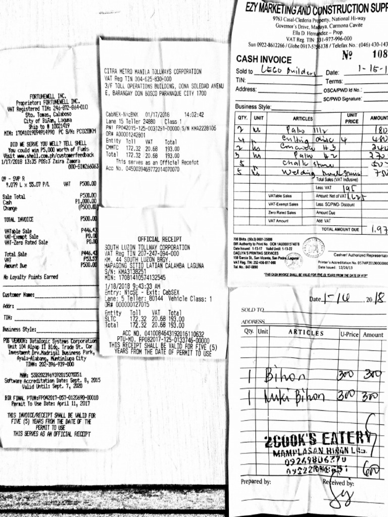 LEGO Receipts Jan 19 PDF | PDF