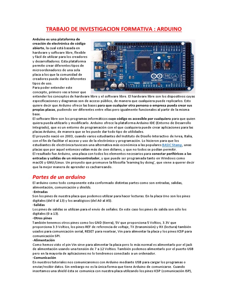 Arduino 123 | PDF | Arduino | Periférico Arduino 123 | PDF | Arduino | Periférico