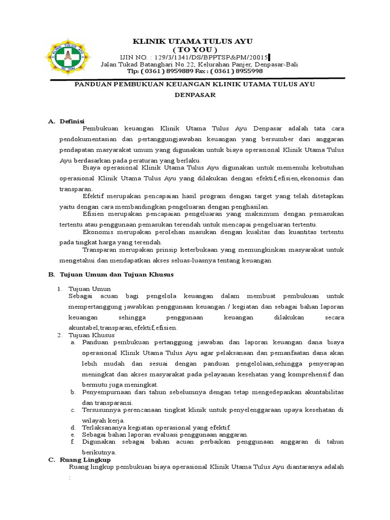 Panduan Pembukuan KUTA | PDF