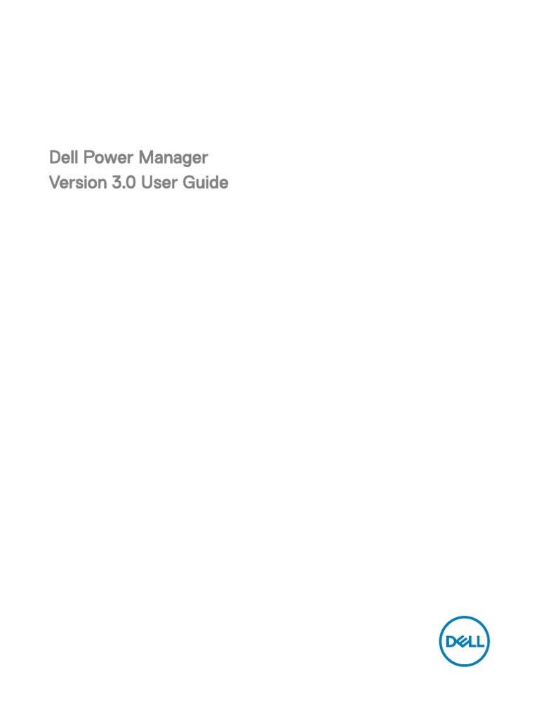 Dell Power Manager Version 3.0 User Guide | PDF | Windows 10 | System ...