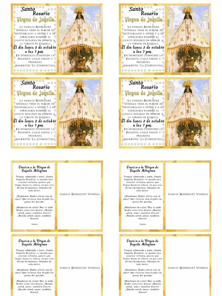 Invitaciones Juquila | PDF