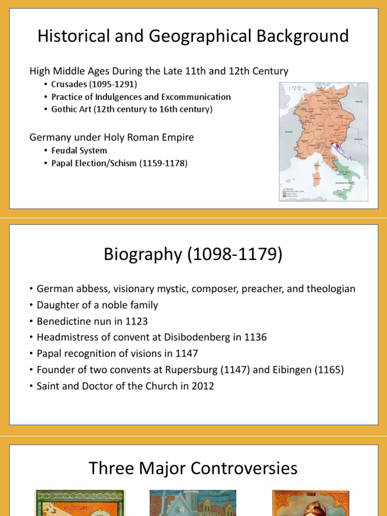 Hildegard Von Bingen Powerpoint | PDF | Catholic Church | Christian ...