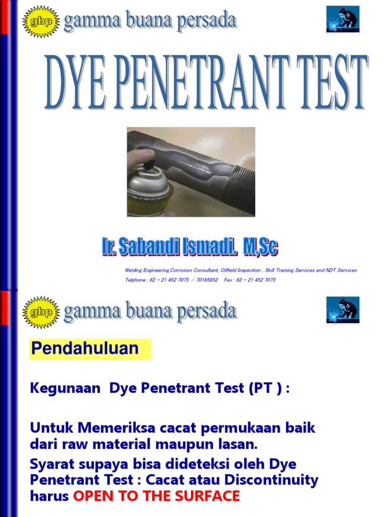 Dye Penetrant 2 | PDF | Nondestructive Testing | Industrial Processes