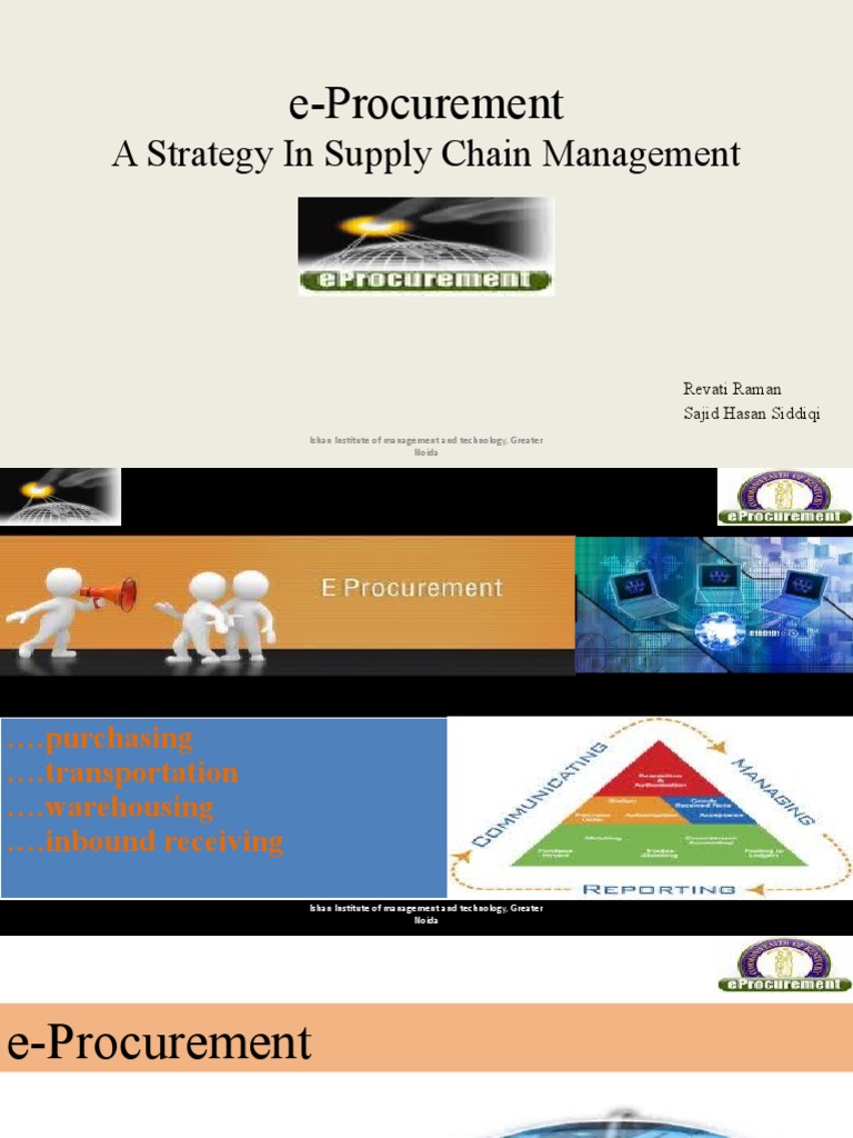 E-Procurement: A Strategy in Supply Chain Management | PDF ...