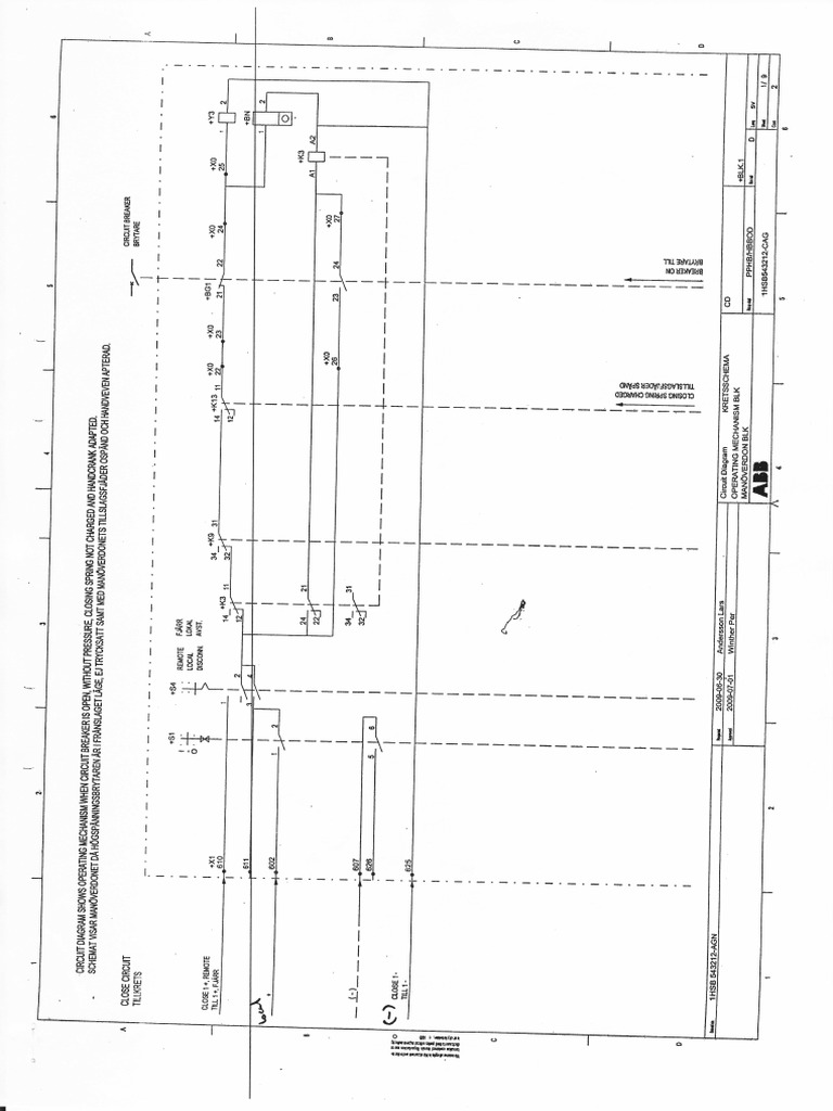 Wiring Internal PMT ABB Three Pole LTB 170D1 B | PDF