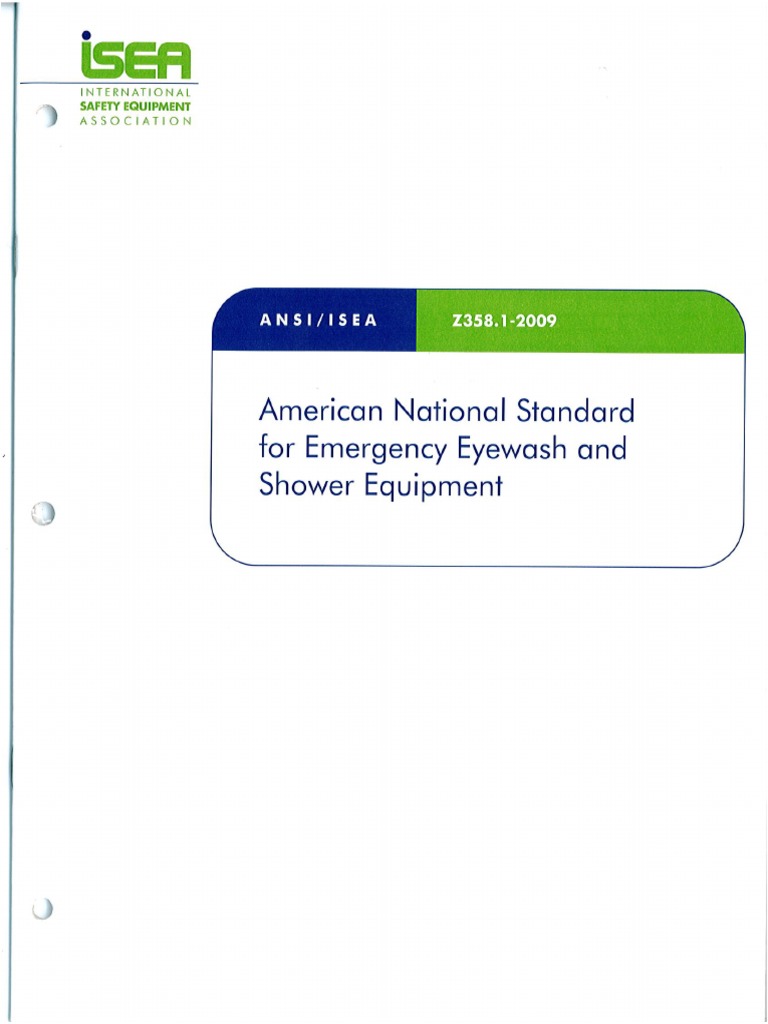 Ansi Z358.1 2009 PDF | PDF