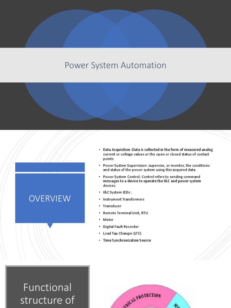 Power System Automation Overview | PDF | Electrical Substation ...