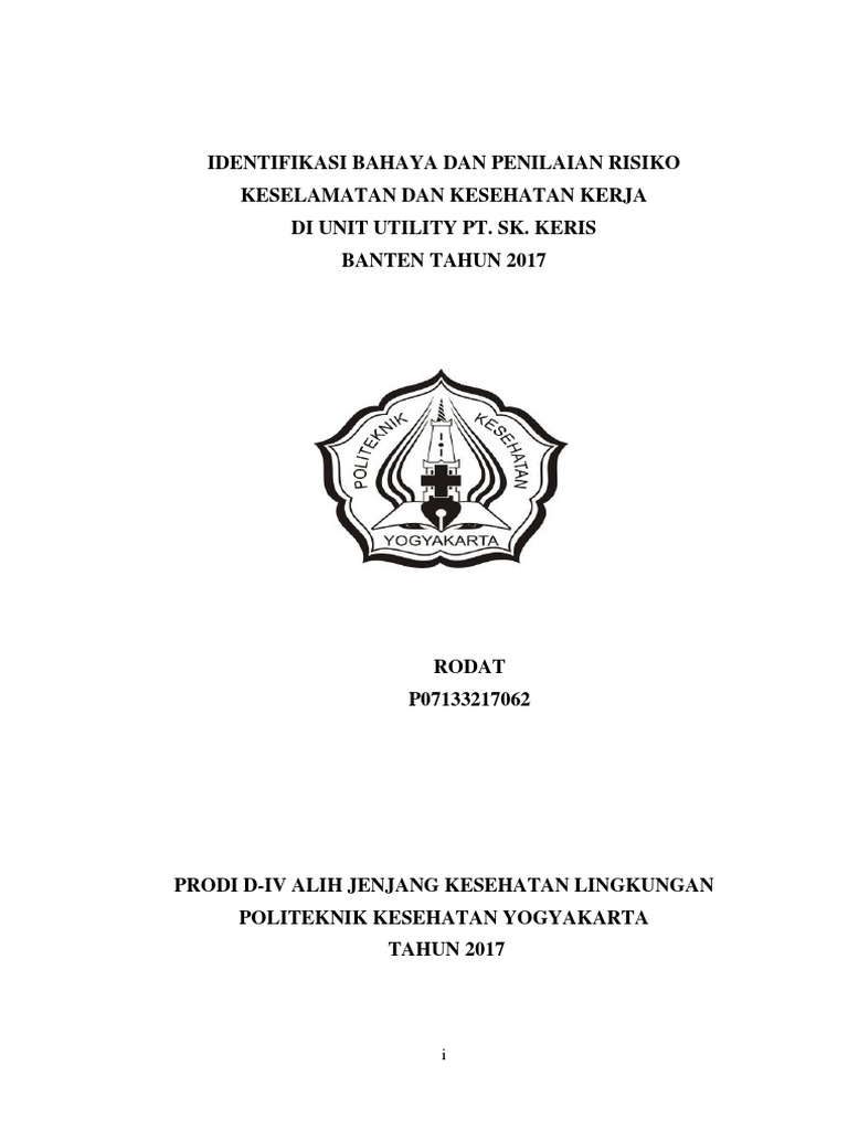 Identifikasi Risiko K3 PT. SK Keris | PDF