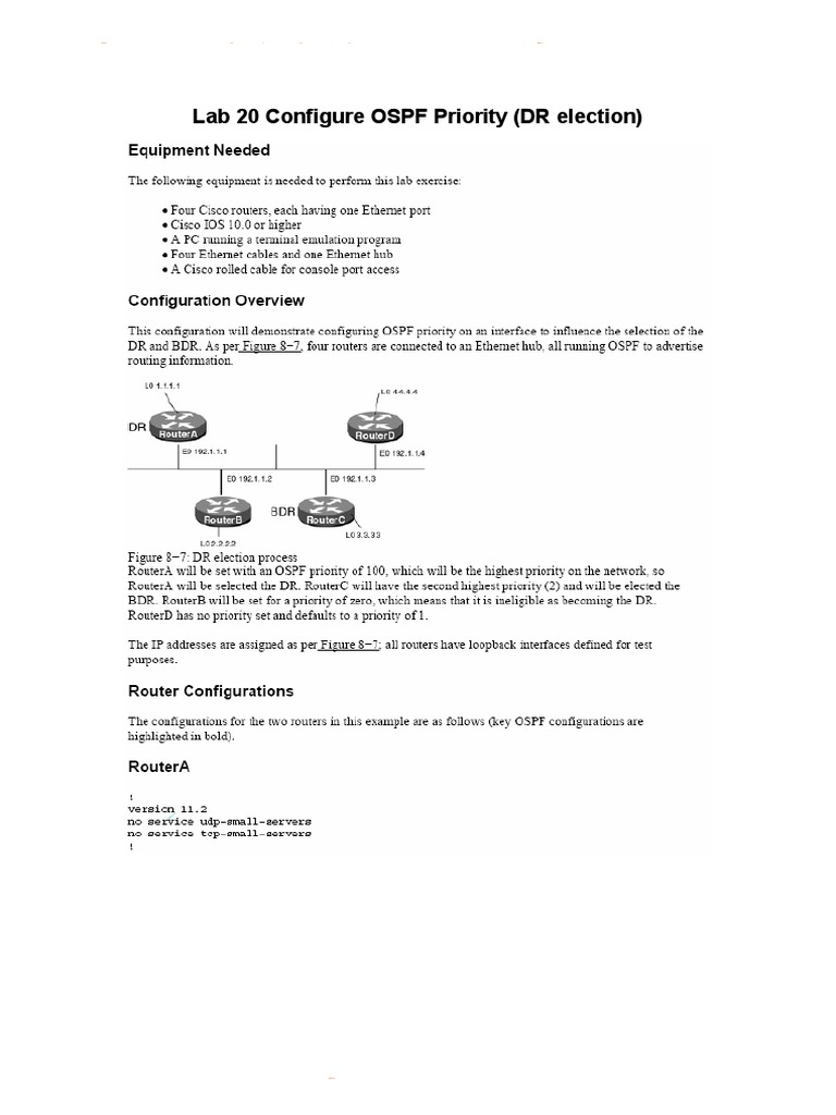 OSPF Priority Configuration Guide | PDF