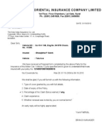 National Insurance Motor Claim Form | PDF | Vehicle Insurance | Common Law