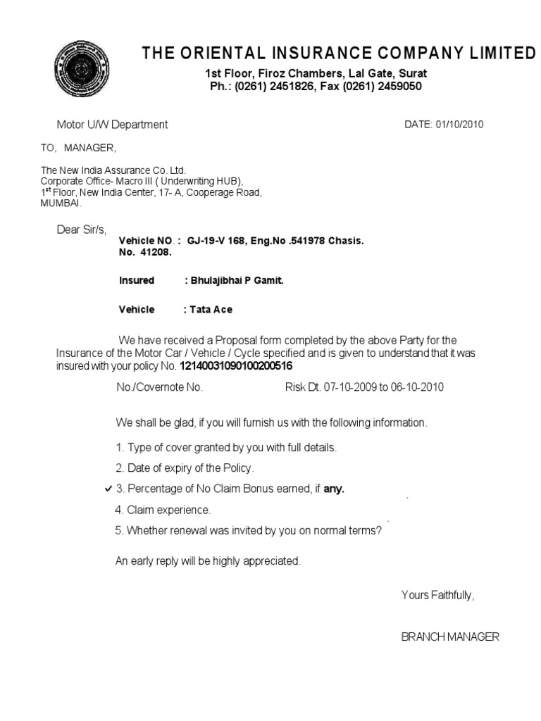 NCB Letter | PDF | Insurance | Corporate Governance