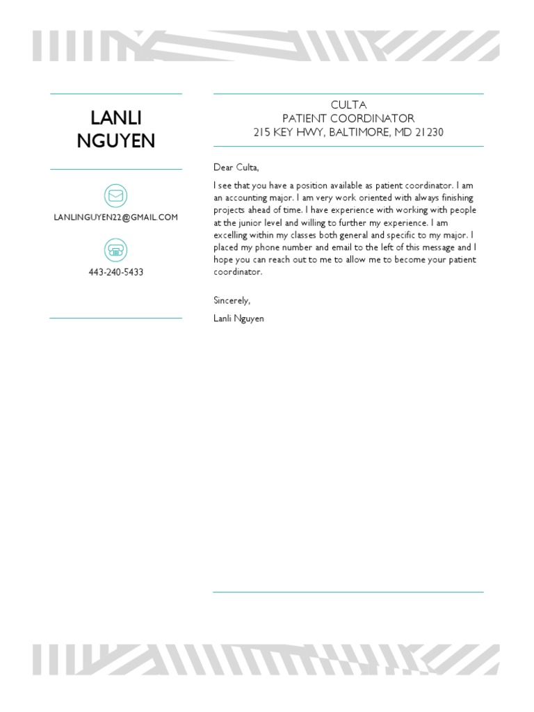 Resume Cover Page | PDF