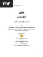 Sanskrit Sandhi Rules | PDF | Consonant | Orthography