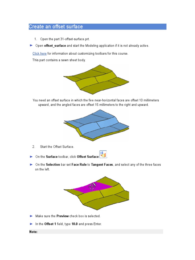 Create An Offset Surface Click Here Pdf