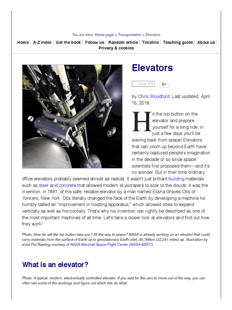 How Do Elevators Work and Stuff | PDF | Elevator | Mechanical Engineering
