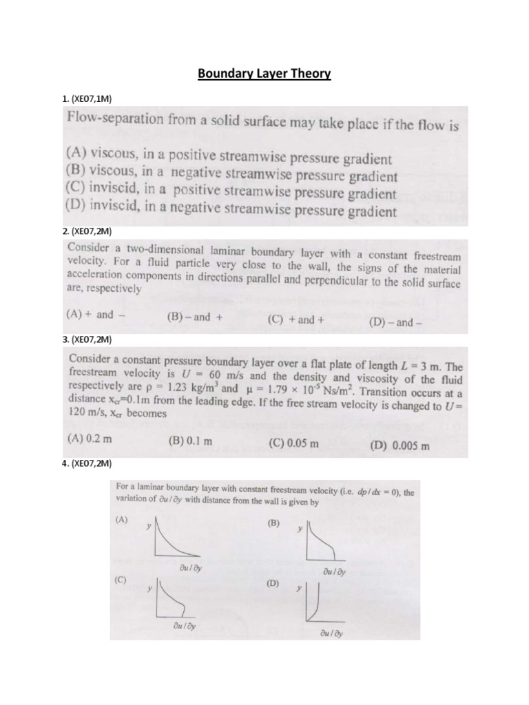 Boundary Layer Theory and Applications | PDF | Lift (Force) | Drag ...