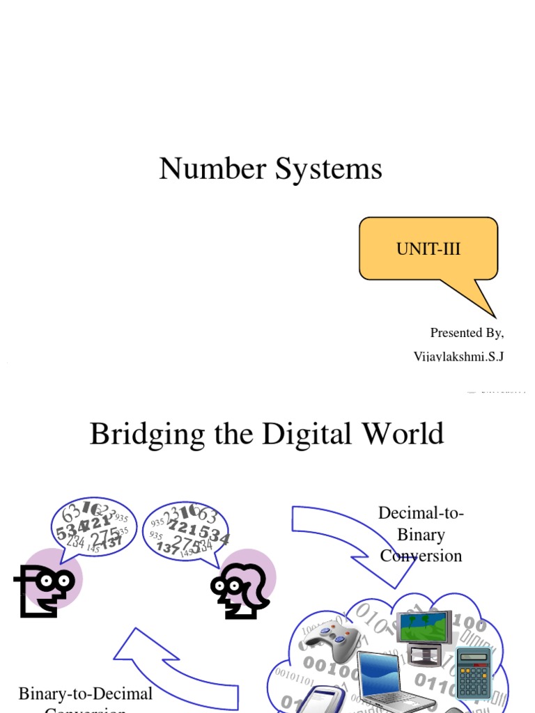 Number Systems: Unit-Iii | PDF | Decimal | Bit