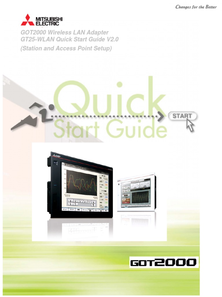 GOT2000 Wireless LAN Adapter Quick Start Guide V2.0 | PDF | Wireless ...