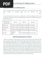 Standard ID Card Sizes Explained | PDF | Identity Document | Printer ...