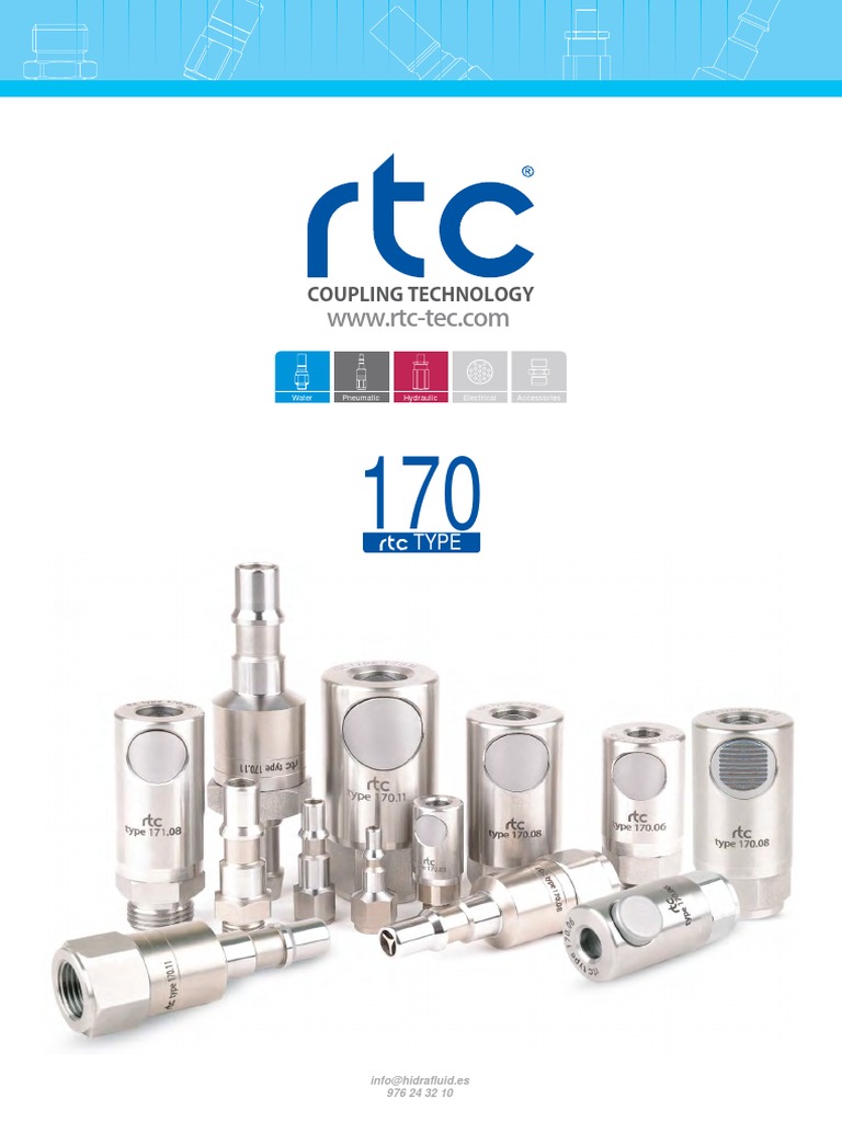 Serie 170 RTC Couplings | PDF | Mechanical Engineering | Materials