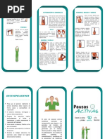 Triptico Higiene Postural | PDF | La columna vertebral | Anatomía humana