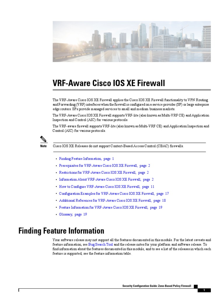 VRF Aware Firewall | PDF | Virtual Private Network | Multiprotocol ...