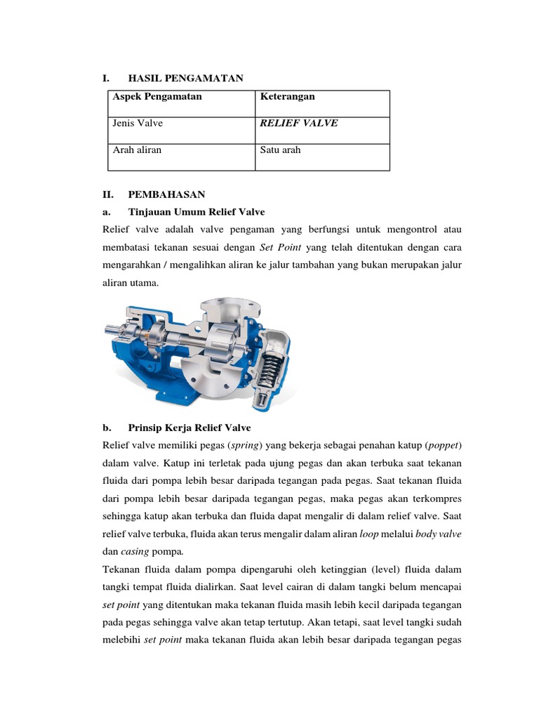 Relief Valve Pdf