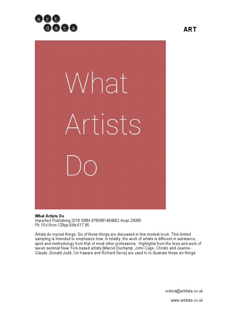 What Artists Do