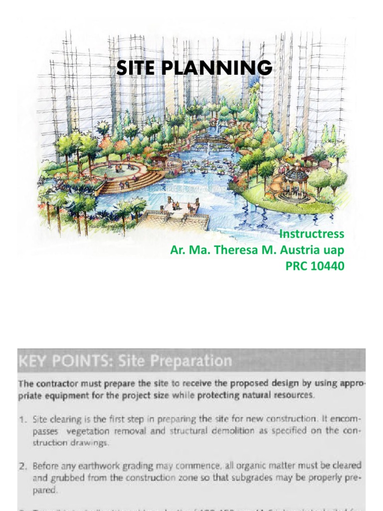 SITE PLANNING Standards 2018 Handout | PDF