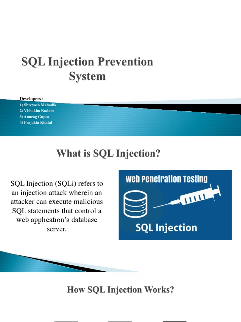 SQL Injection Prevention Techniques | PDF