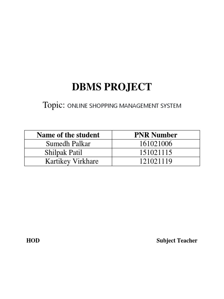 Dbms Project | PDF | Php | Databases
