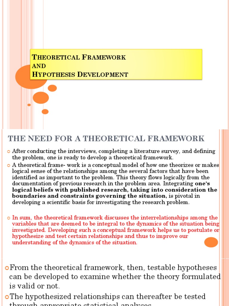Lecture 5 (Theoretical Framework and Hypothesis Development) | PDF | Hypothesis | Conceptual Model