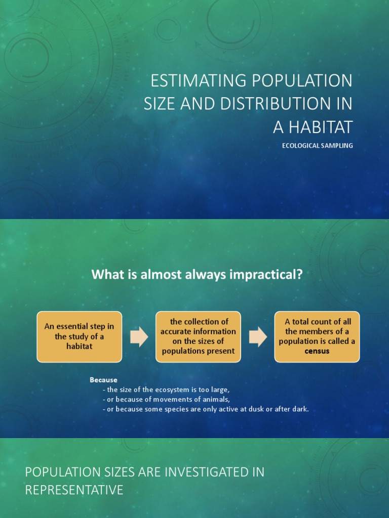 Estimating Population Size and Distribution in A Habitat | PDF | Wellness