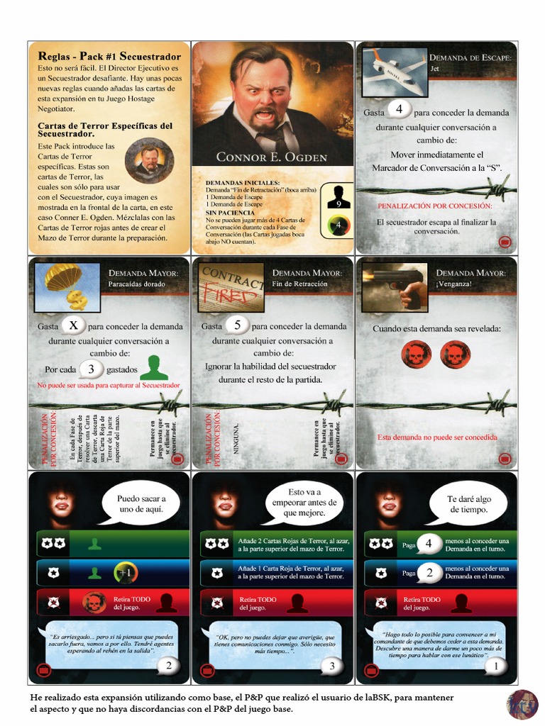 Hostage Negotiator Abductor Pack 01 v1.2 (ES) (KTV) PDF | PDF
