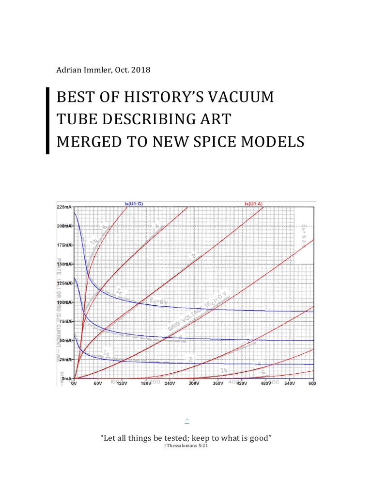 Best of History's Merged To New Vacuum Tube Spice Models | PDF | Vacuum ...