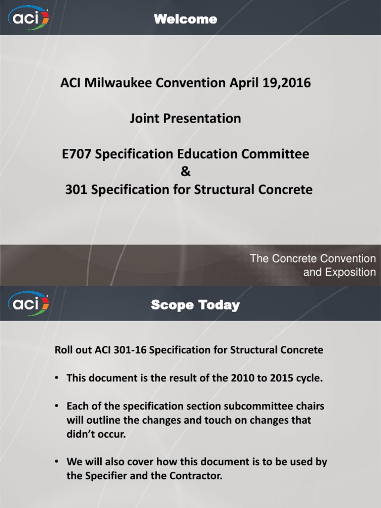 ACI Presentation Mehdi Final | PDF | Specification (Technical Standard ...