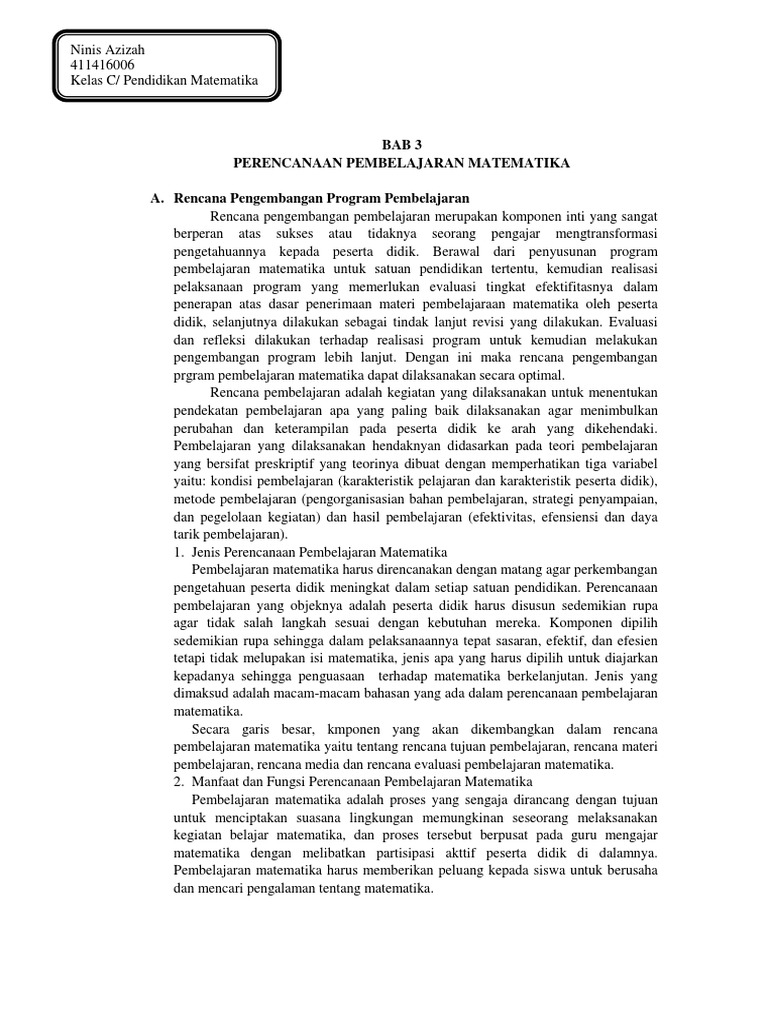 Ringkassan Materi PPM | PDF