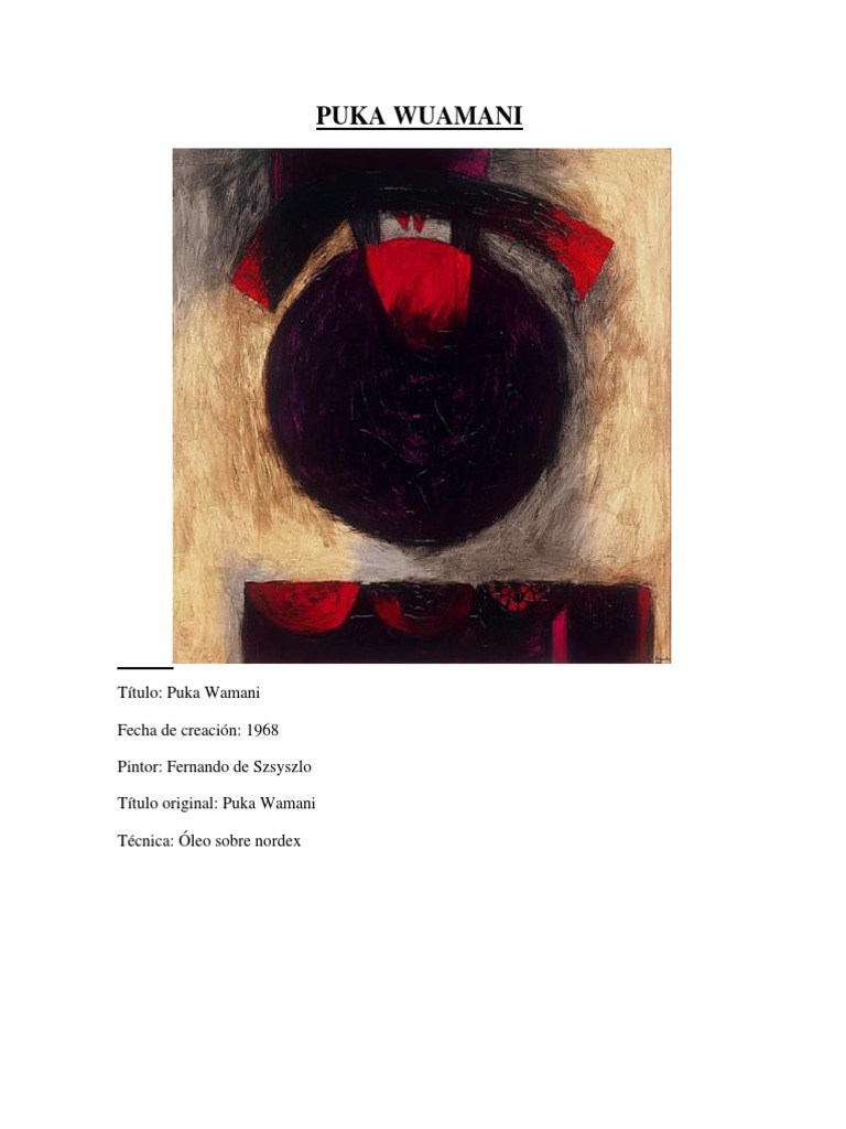 Puka Wuamani-Fernando de Szyszlo | PDF