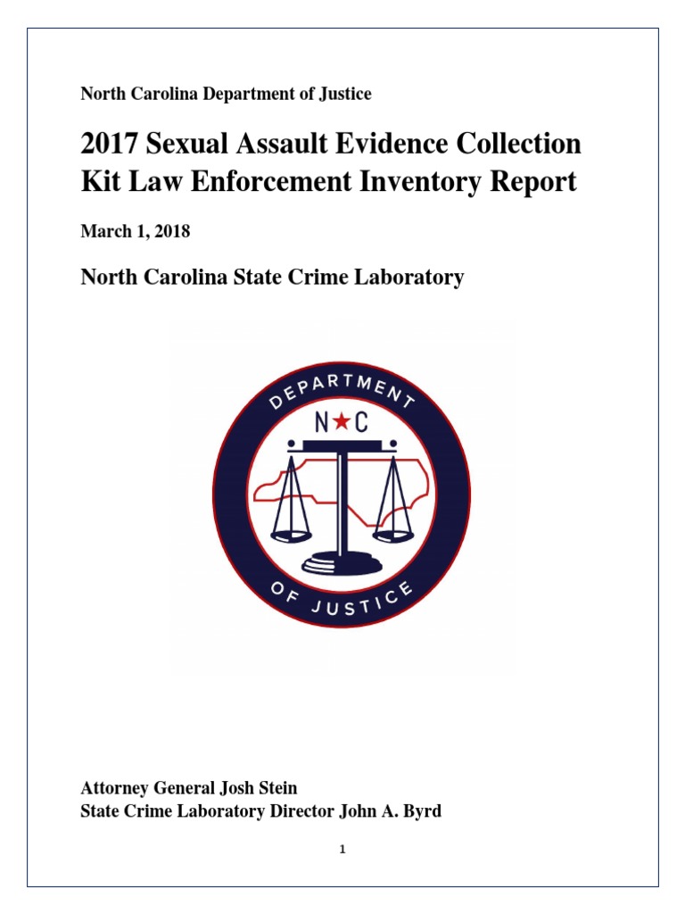 2017 Sexual Assault Evidence Collection Kit Inventory Report ...