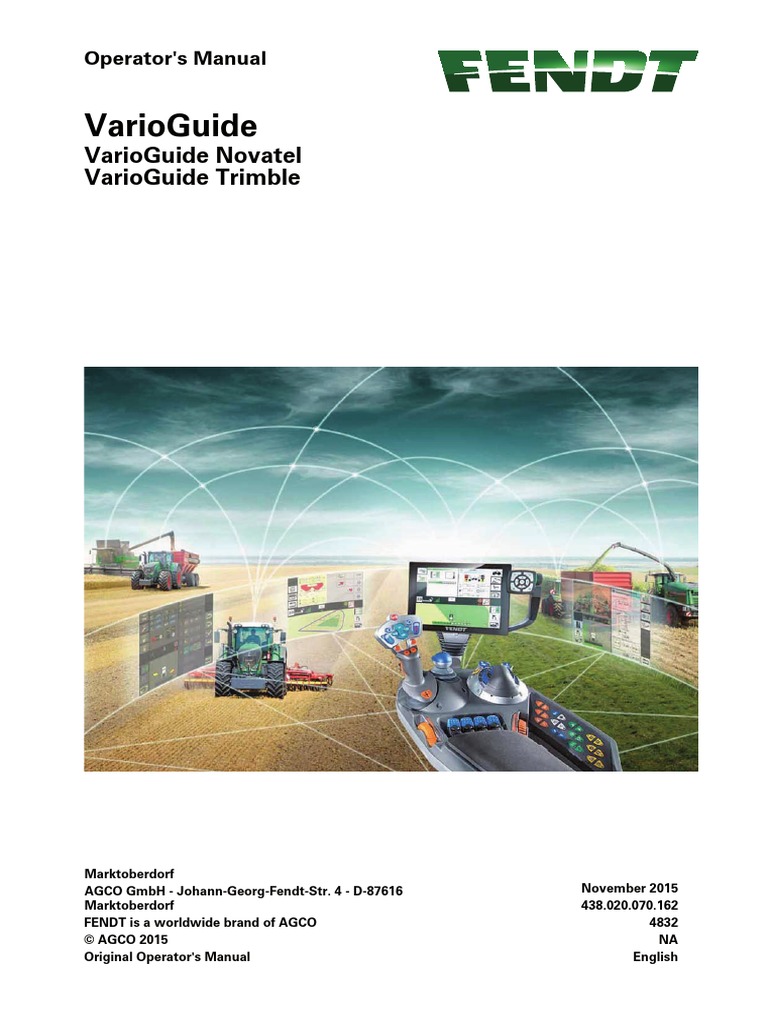 Fendt 200v - F - P Vario Operators Manual | PDF | Global Positioning ...