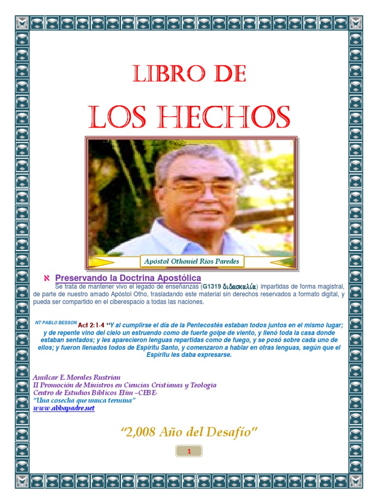 Libro de Los Hechos | PDF | espíritu Santo | Jesús