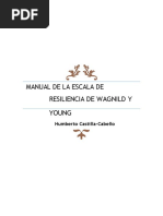 Escala de Resiliencia Wagnild y Young (Manual) | PDF | Validez (Estadísticas) | Las emociones