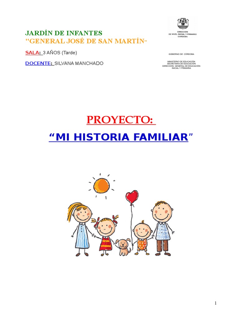 Proyecto Familia 2016 | PDF | Familia | Conocimiento
