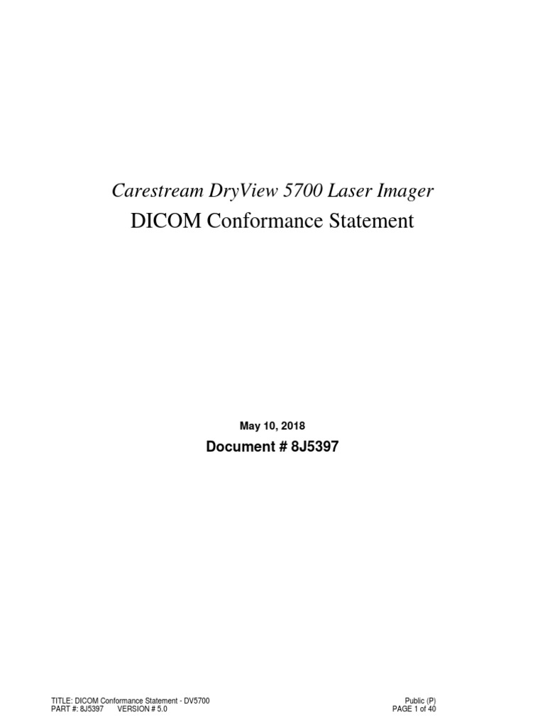dv5700 Dicom 8J5397 | PDF | Communication | Areas Of Computer Science