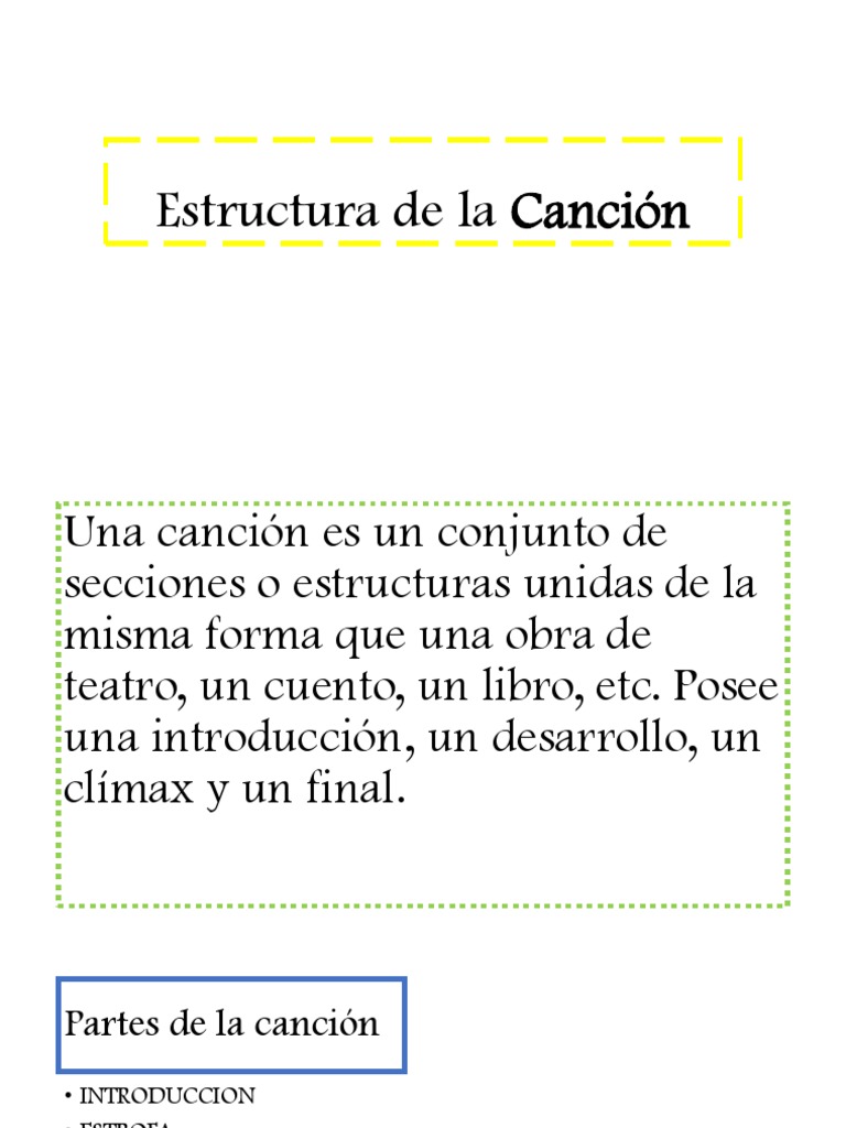 Estructura de una Canción: Partes Clave | PDF | Canciones | Melodía