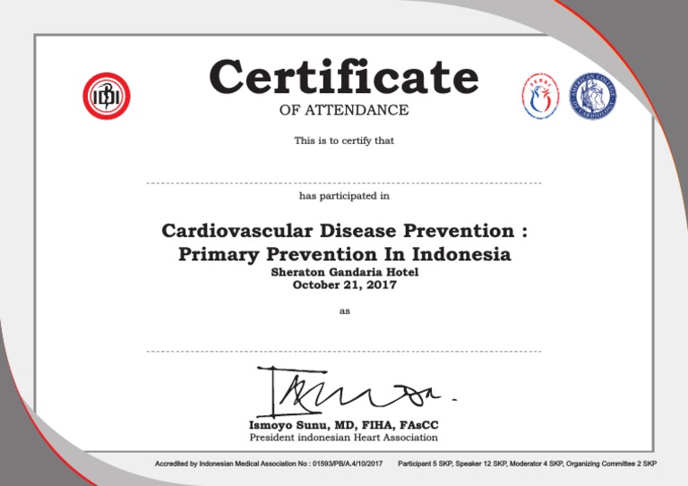 Sertifikat Webinar IHA ACC - 2017 2 | PDF