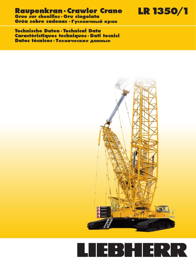 Liebherr-Crawler Crane-350t PDF | PDF | Engines | Machines