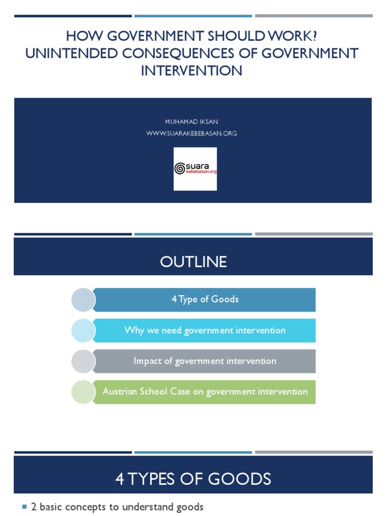 Should Government Intervention Our Market? | PDF | Public Good ...