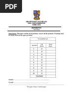 Mathematics Form 2 Revision | PDF | Area | Equations