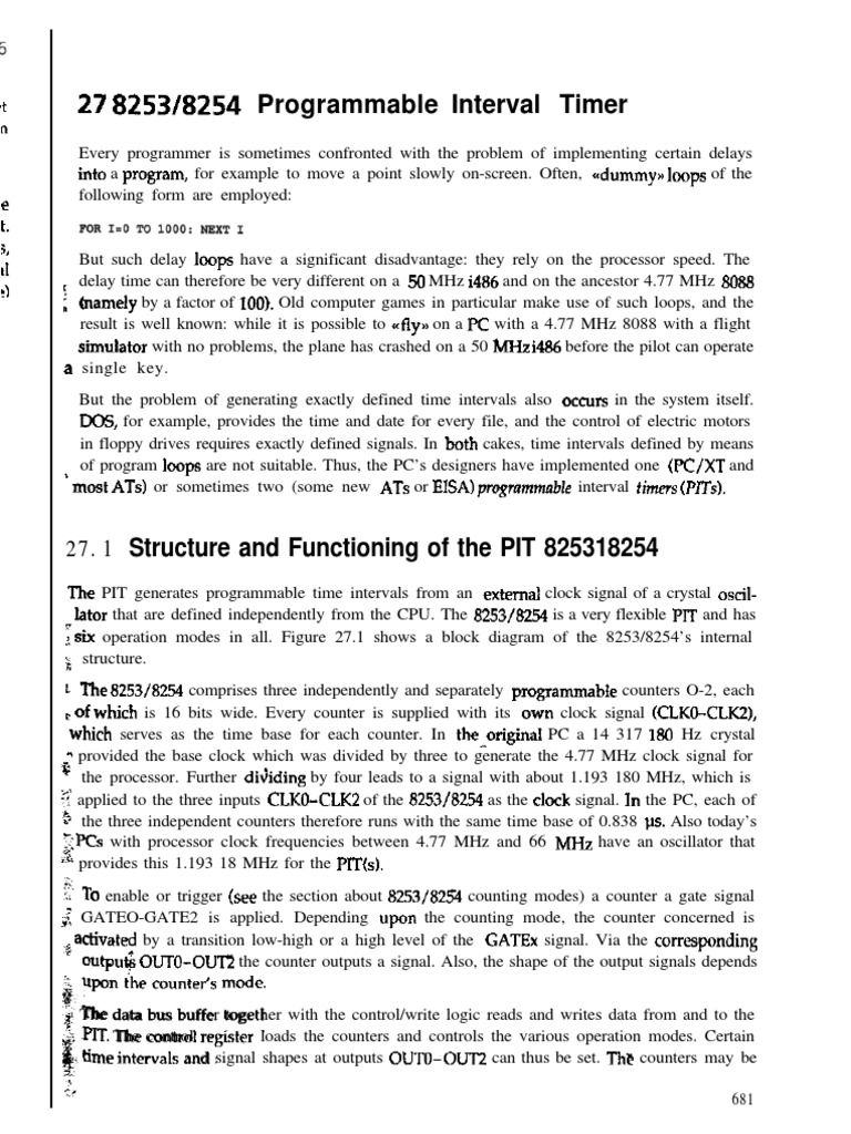 The Programmable Timer 8253-8254 | Download Free PDF | Computer Data | Computer Engineering